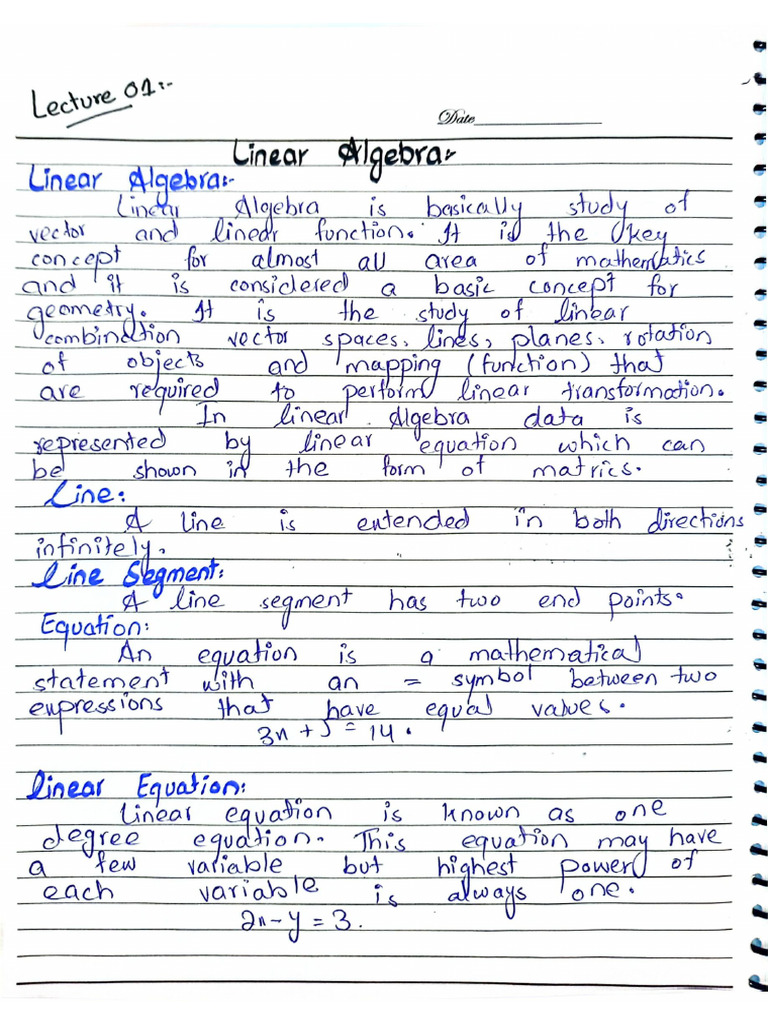 Linear Algebra | PDF