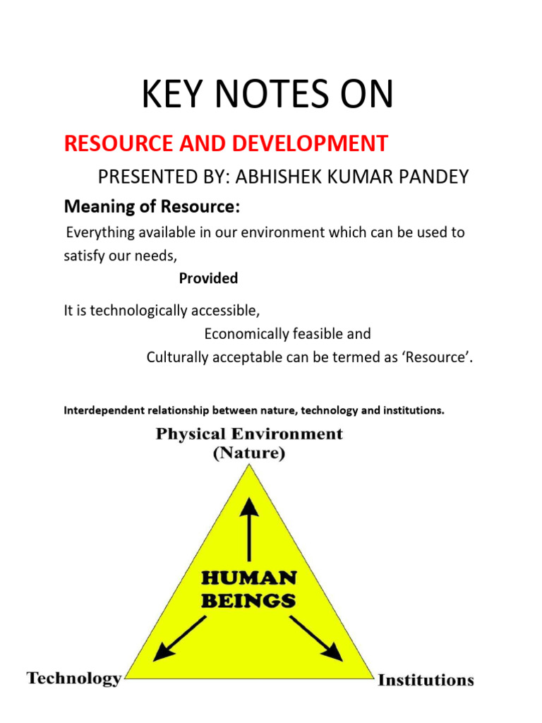 Resource Development and Conservation Insights | PDF | Soil | Resource