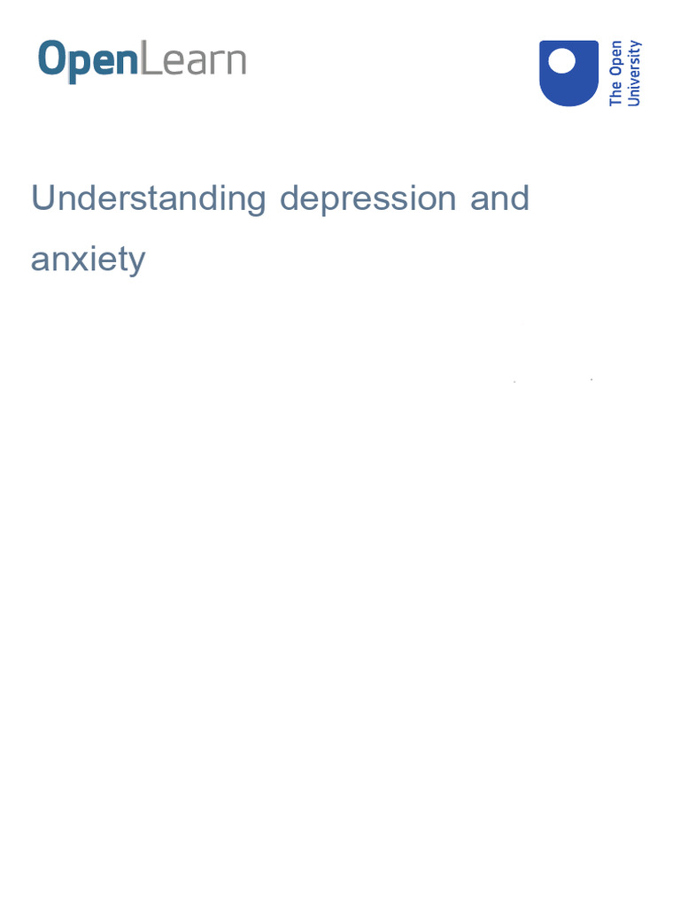 Understanding Depression and Anxiety Printable | PDF | Hypothalamic ...