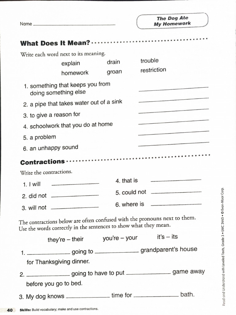 6.2 the Dog Ate My Homework Part 2 | PDF