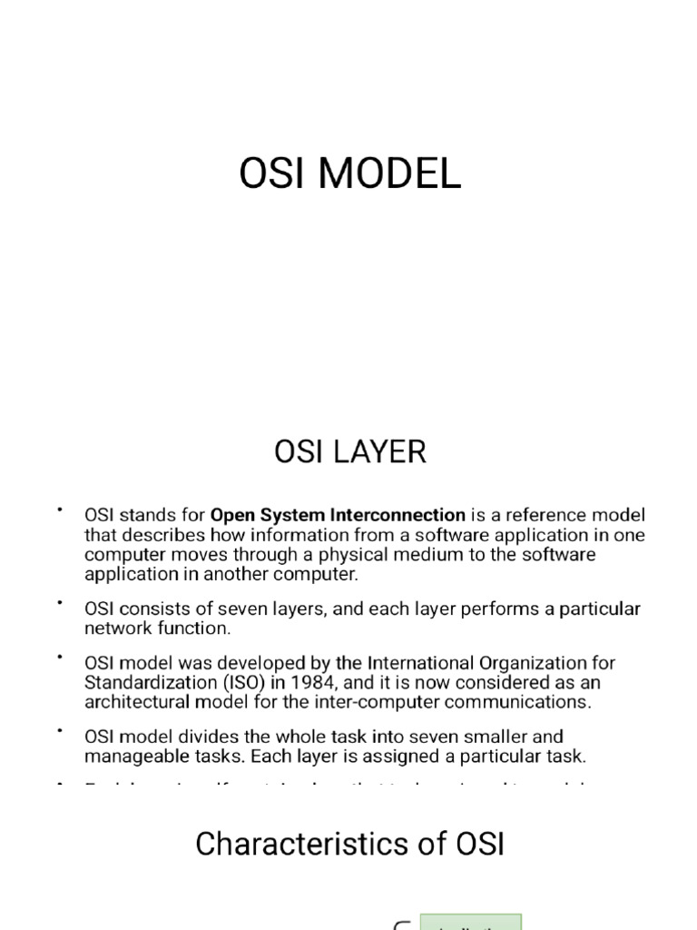 OSI Model | PDF