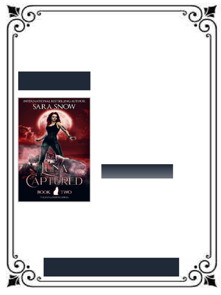 Luna Captured (Luna Rising #2) 1st Edition Sara Snow [Snow eBook fast ...
