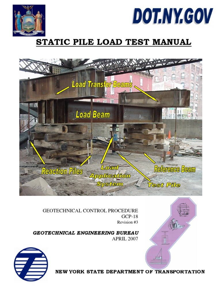 Static Pile Load Test Manual | PDF | Deep Foundation | Beam (Structure)