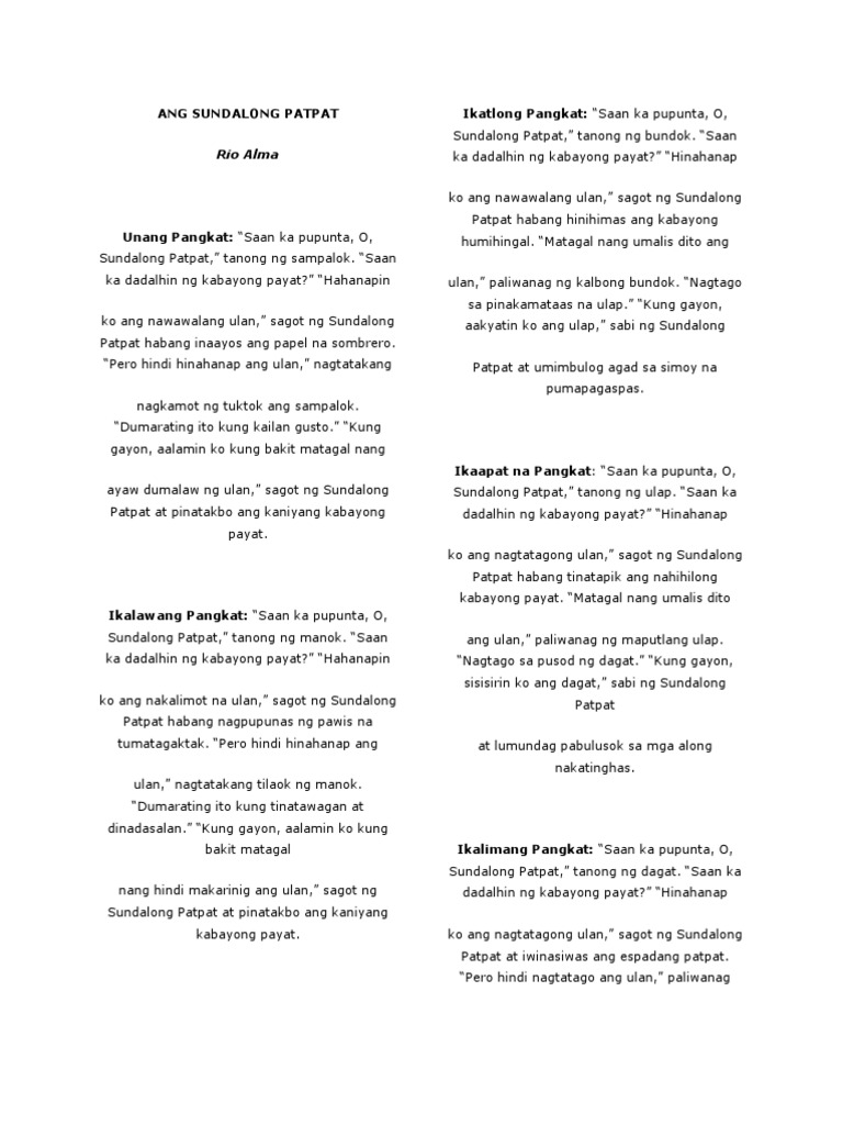 Ang Sundalong Patpat | PDF
