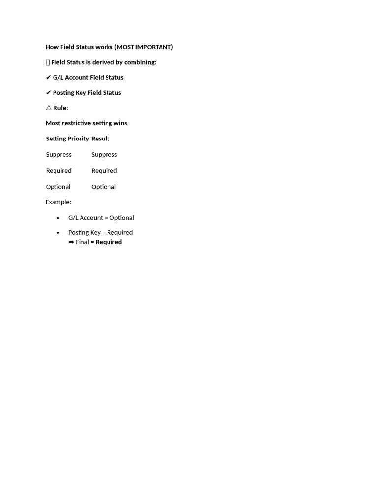 How Field Status Works | PDF