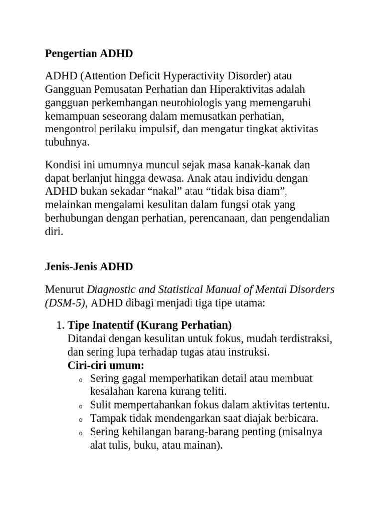 ADHD | PDF