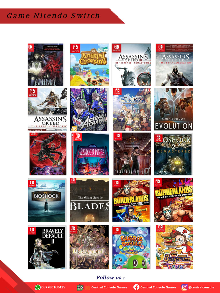 Catalog Game Switch 06 | PDF | Electronic Toys | Video Games