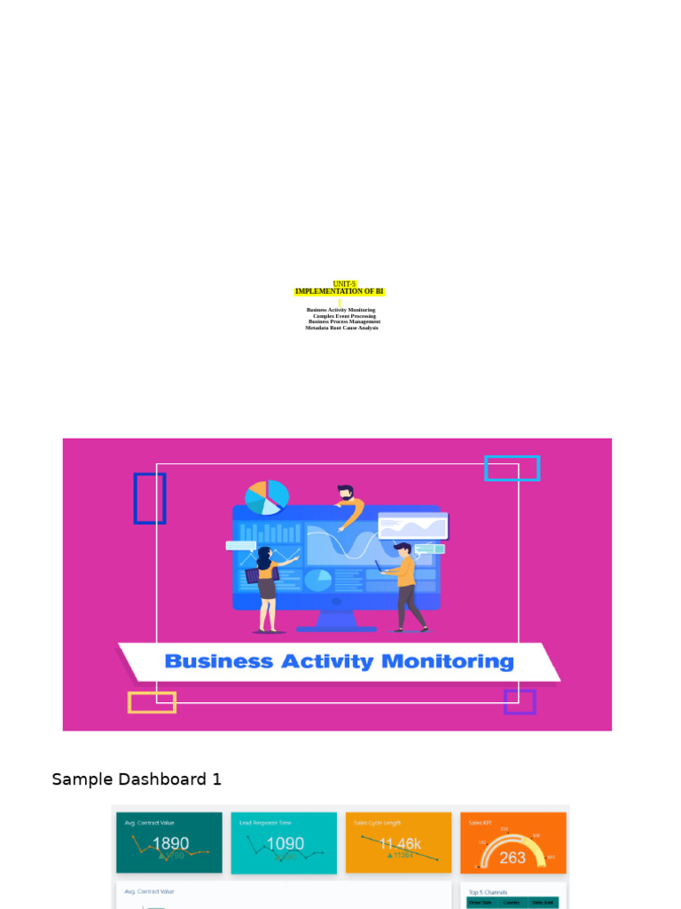 UNIT-5_BI | PDF | Performance Indicator | Business Process Management