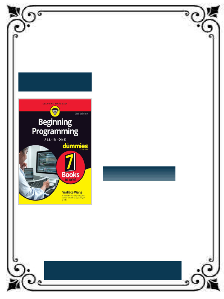 Beginning Programming. All-in-One 2nd Edition Wallace Wang ebook ...