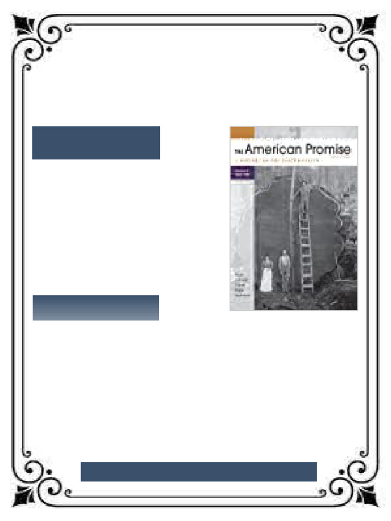 The American Promise Volume B A History of the United States To 1800 ...