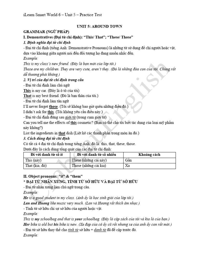 UNIT 5 - Practice | PDF