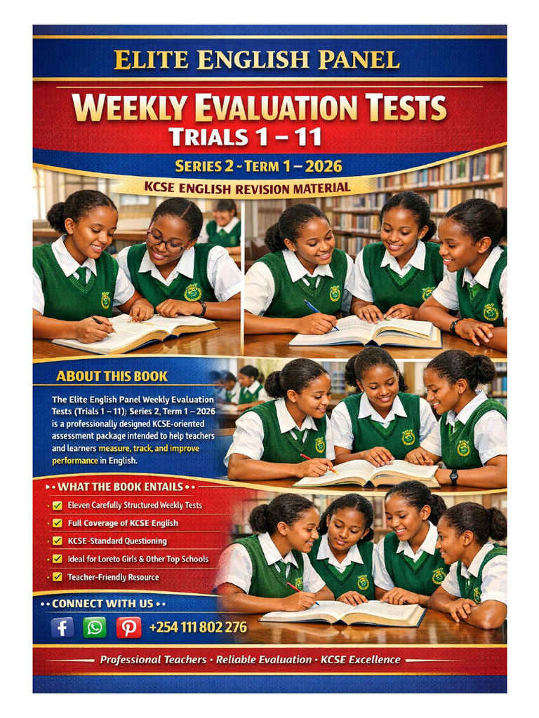 Weekly Tests(Form 4 Trial 1-11) English Paper 1 Compilation | PDF ...