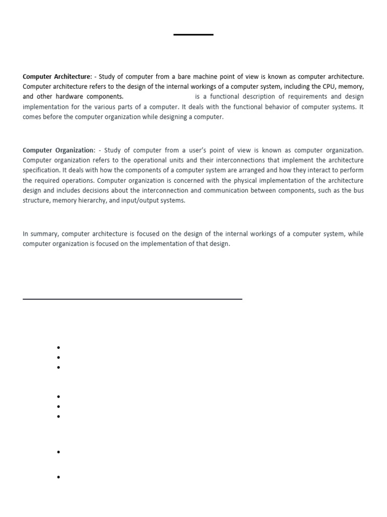 Notes COA Unit1 | PDF | Central Processing Unit | Computer Data Storage