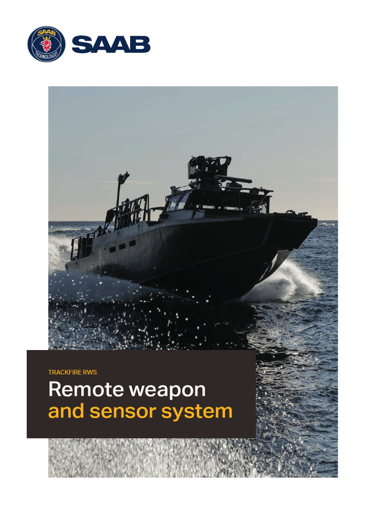 Saab Trackfire Remote Weapon Station | PDF | Tanks | Military Technology