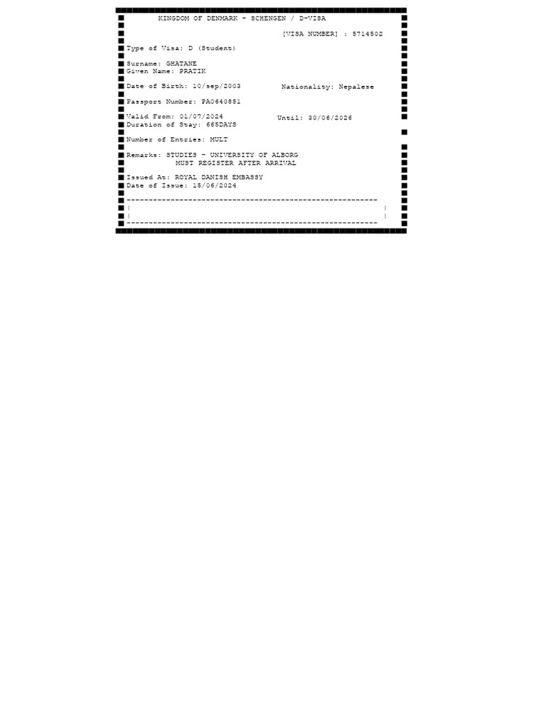 Visa Paper | PDF