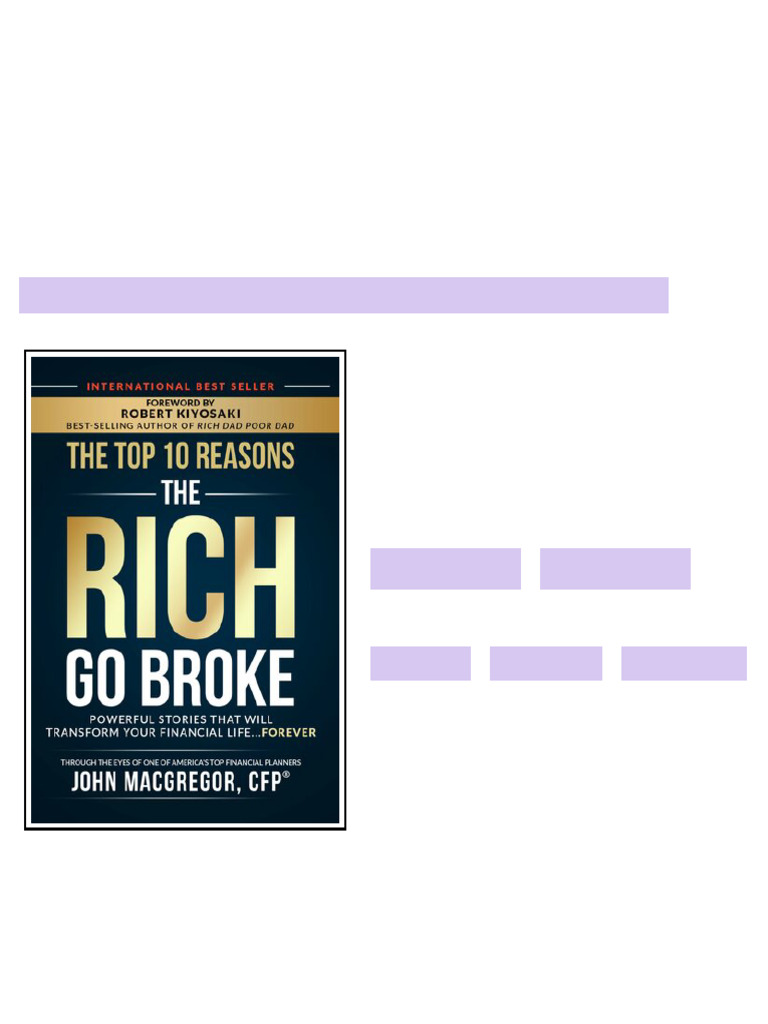 The Top 10 Reasons The Rich Go Broke John Macgregor - ebook and ...