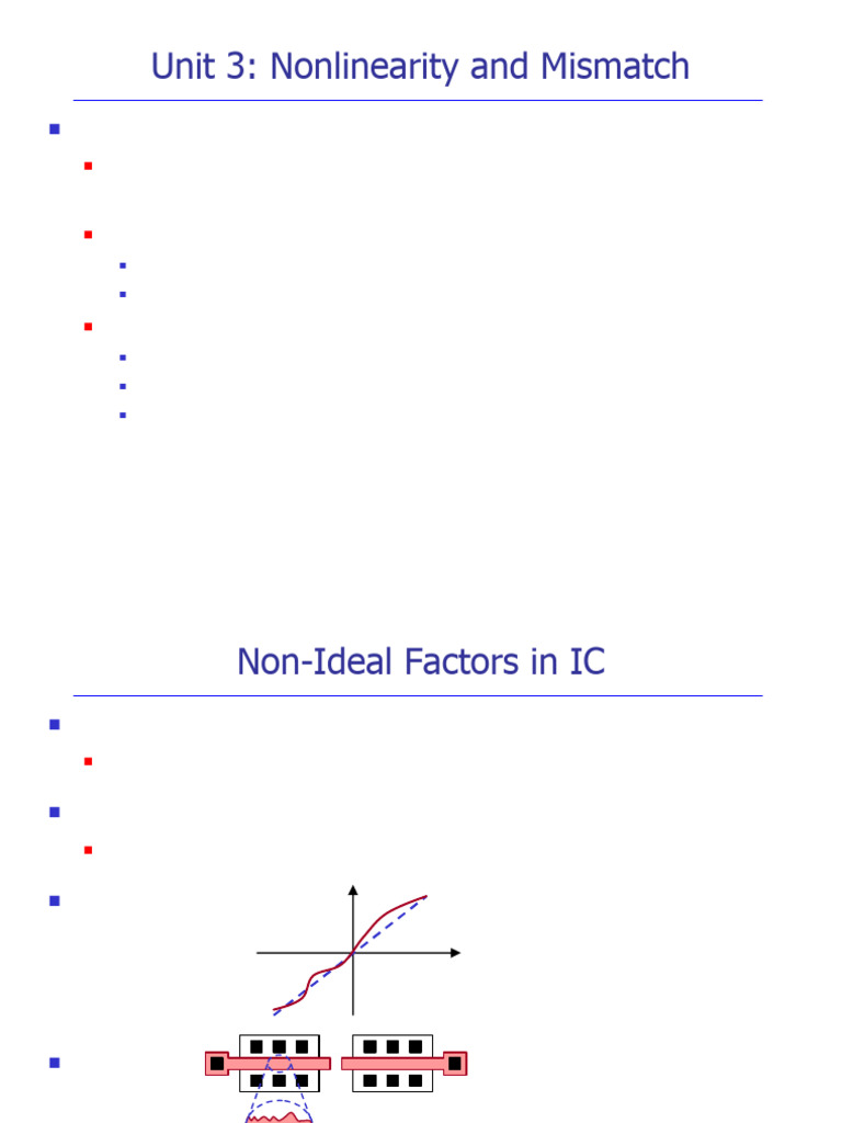 03 Nonlinearity and Mismatch | PDF | Nonlinear System | Amplifier