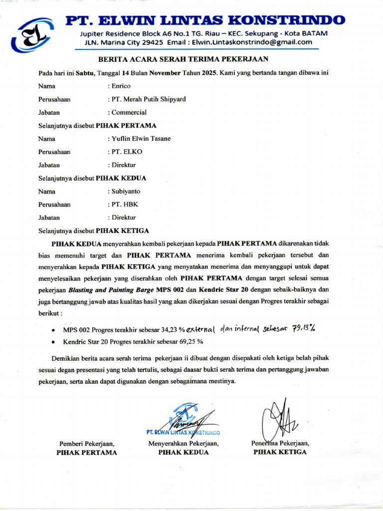 BA Hand Over Project | PDF