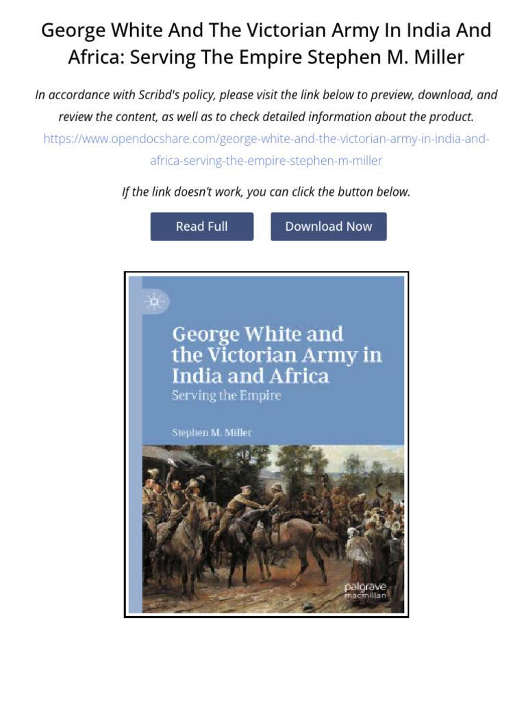George White and the Victorian Army in India and Africa: Serving the ...
