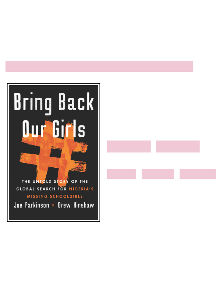 Bring Back Our Girls Joe Parkinson - ebook and textbook resources | PDF