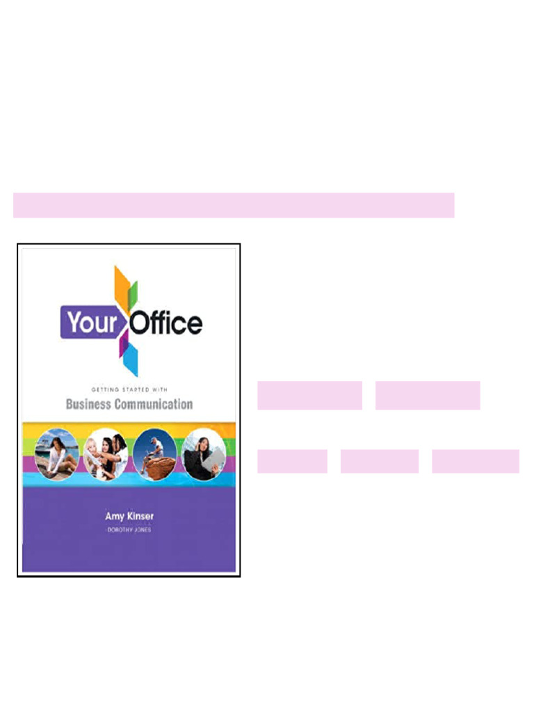 (Test Bank) Your Office Getting Started with Business Communication 1e ...