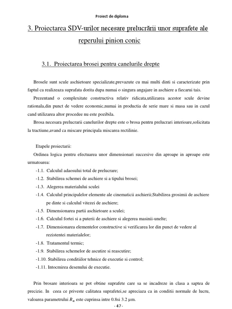 Capitolul 3 Proiectarea SDV | PDF