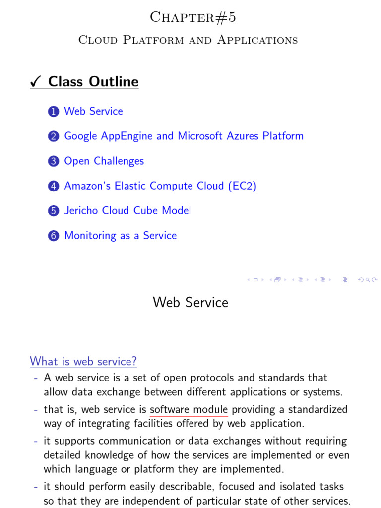 Cloud Unit -6 | PDF | Web Service | Amazon Web Services
