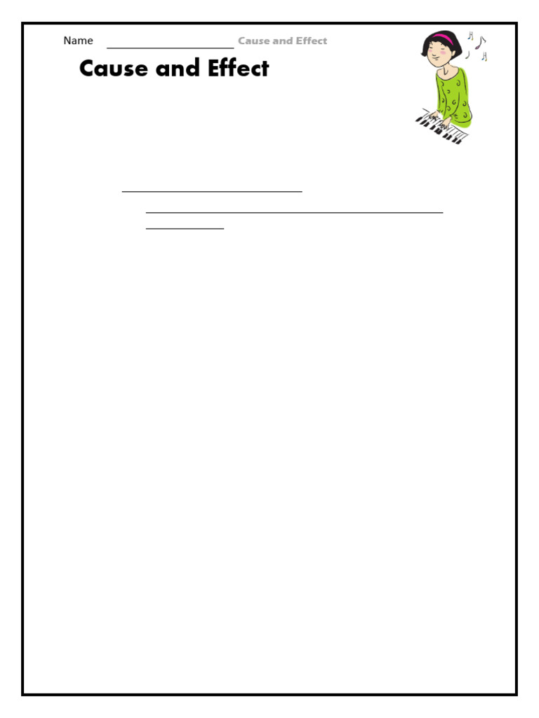 Cause and Effect Writing Exercise | PDF