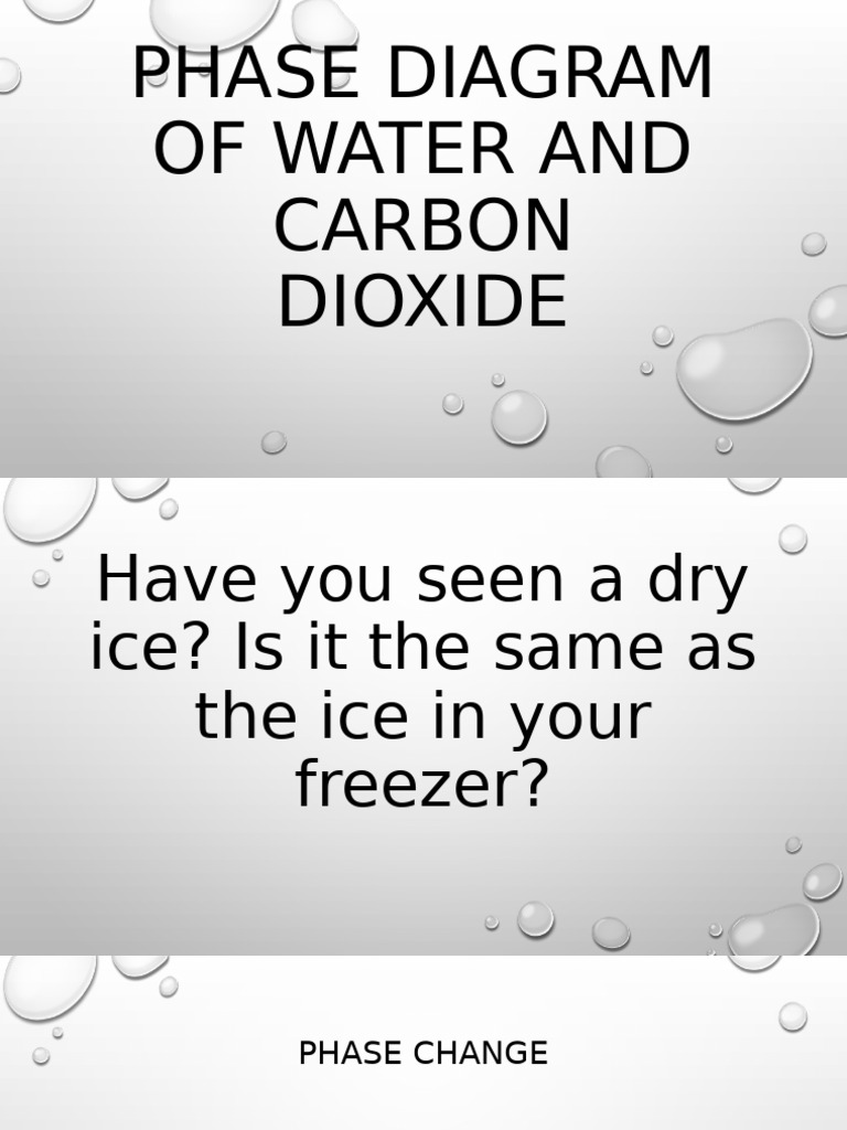 Phase Diagram of Water and CO2 Explained | PDF | Phase (Matter) | Phase ...
