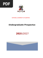 UNESWA 2025 Undergraduate Prospectus | PDF | Academic Degree ...