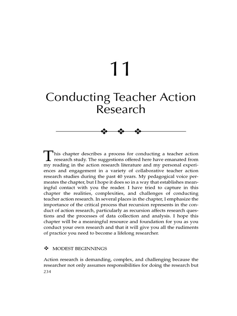 Conducting Effective Teacher Research | PDF | Learning | Teachers