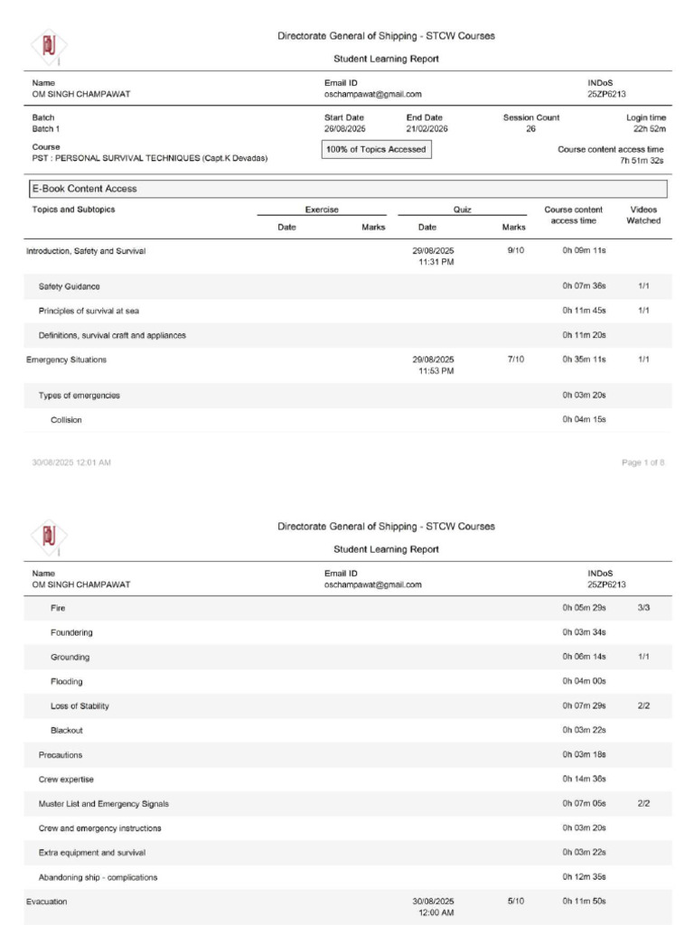 PST Report | PDF