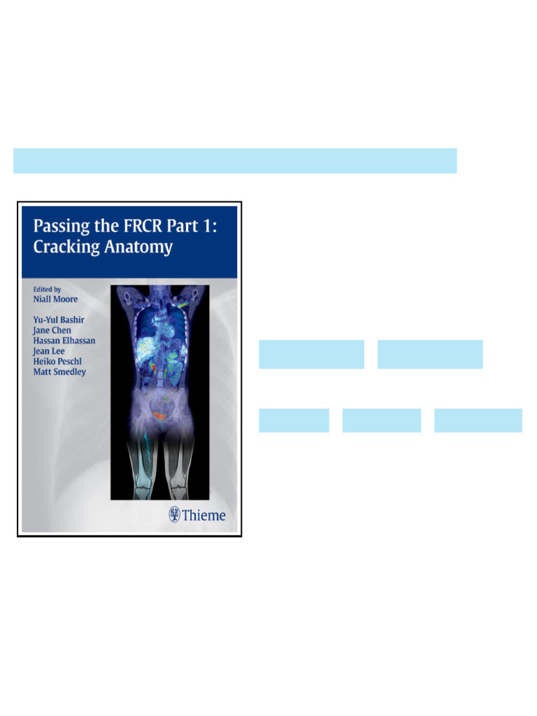 Passing the FRCR Part 1 Cracking Anatomy available all format | PDF