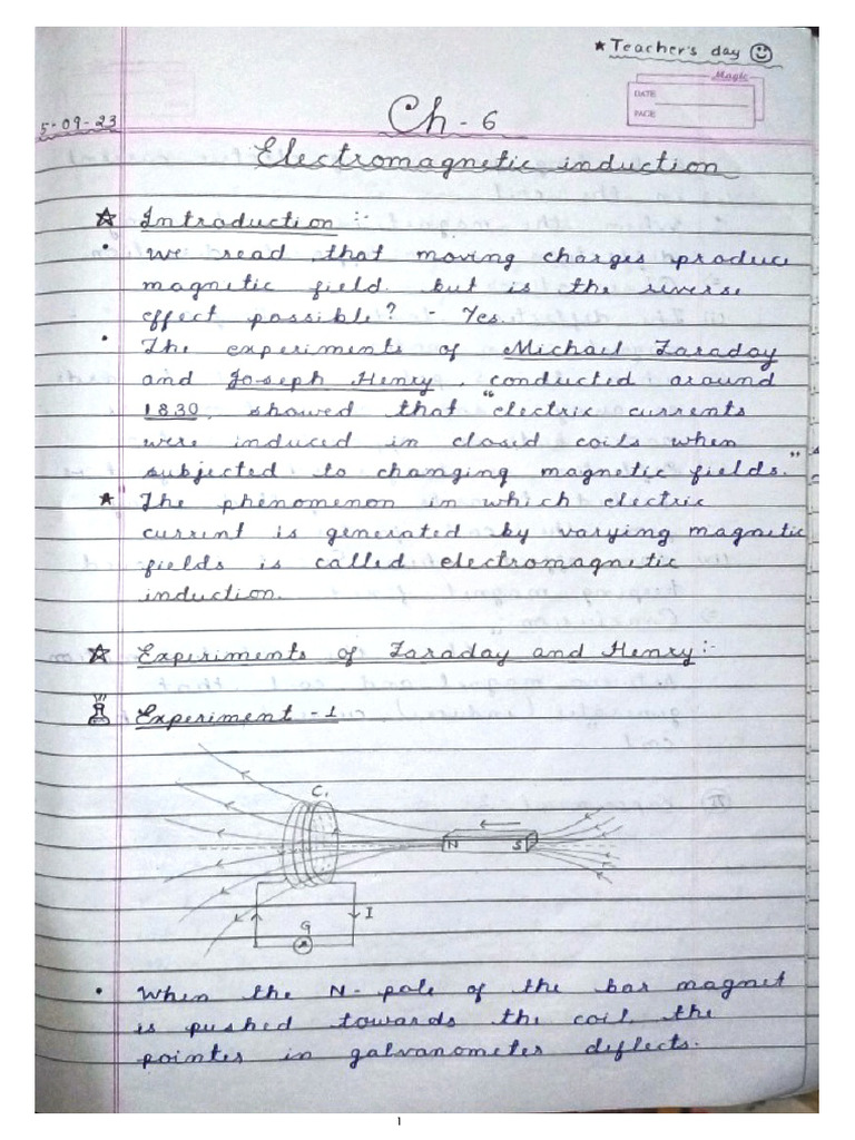 Electromagnetic Induction | PDF