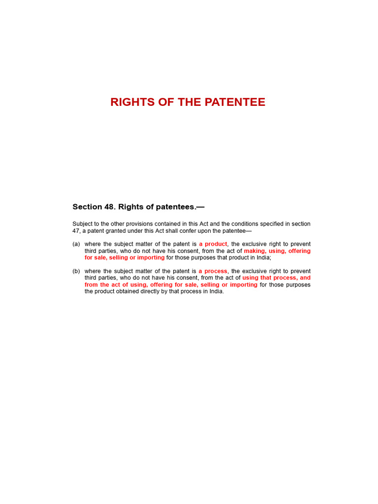 7 Exclusive Rights and Exhaustion | PDF