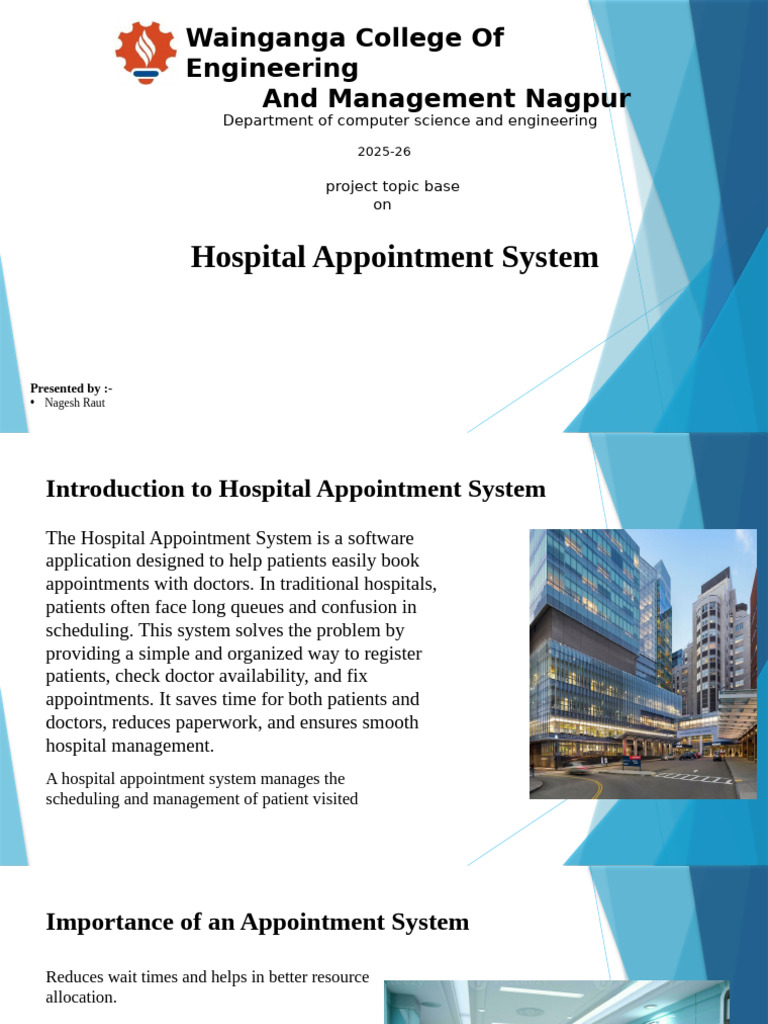 Hospital Appointment Management System | PDF | Computer Engineering ...