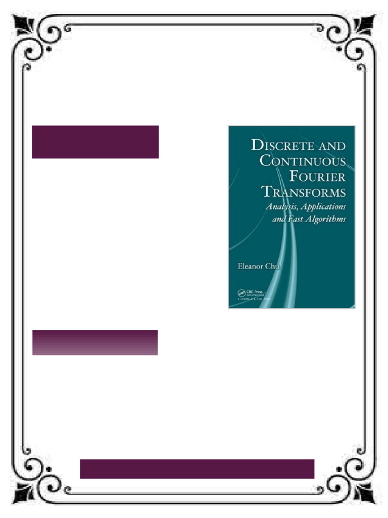 Discrete and continuous Fourier transforms analysis applications and ...