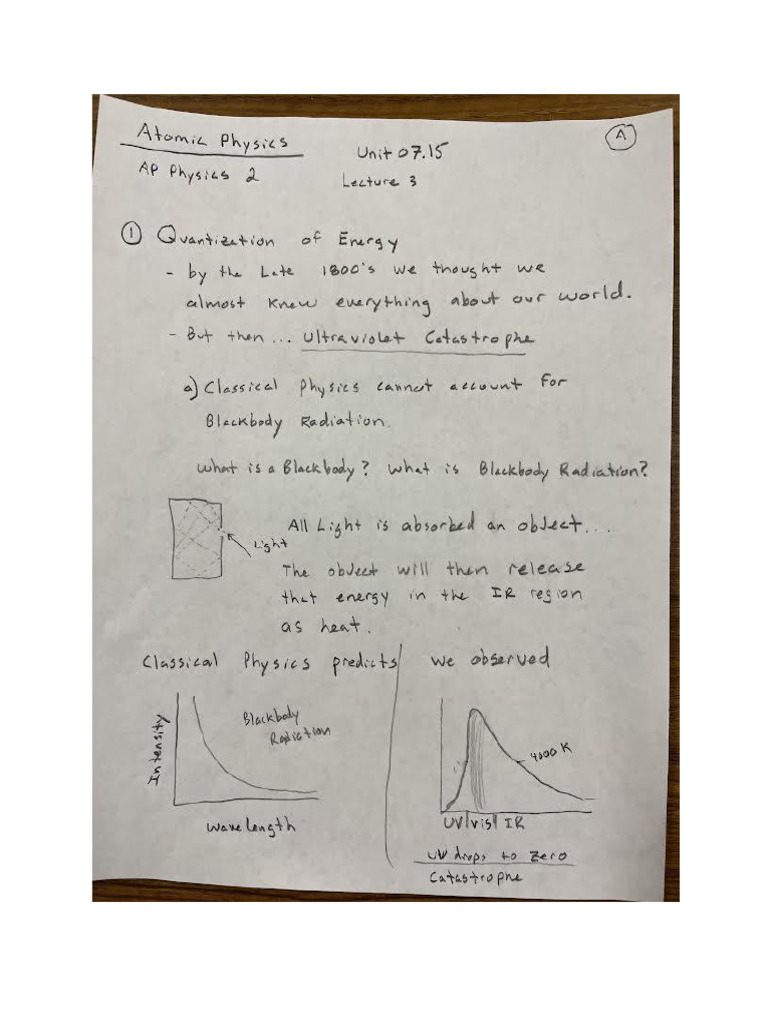 Unit 07.15 C Atomic Physics (Holt) | PDF