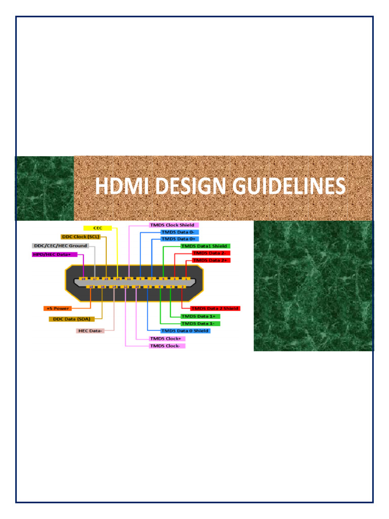HDMI Trace Layout Guidelines | PDF | Hdmi | Printed Circuit Board