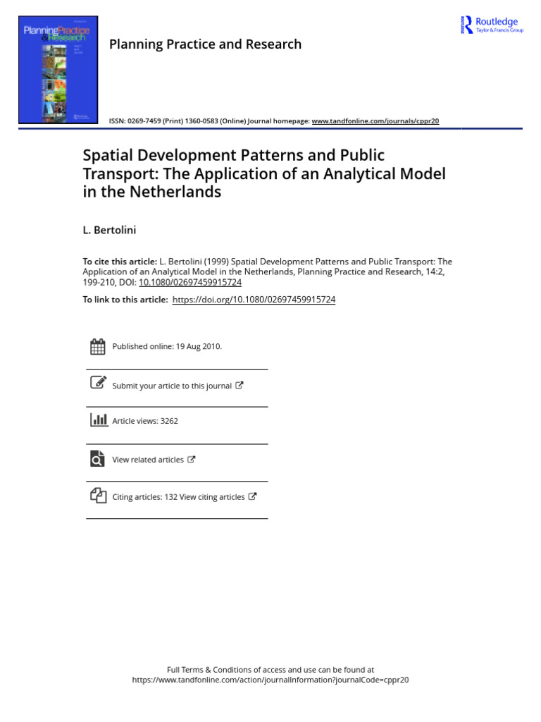 Public Transport and Urban Development Analysis | PDF | Transport ...