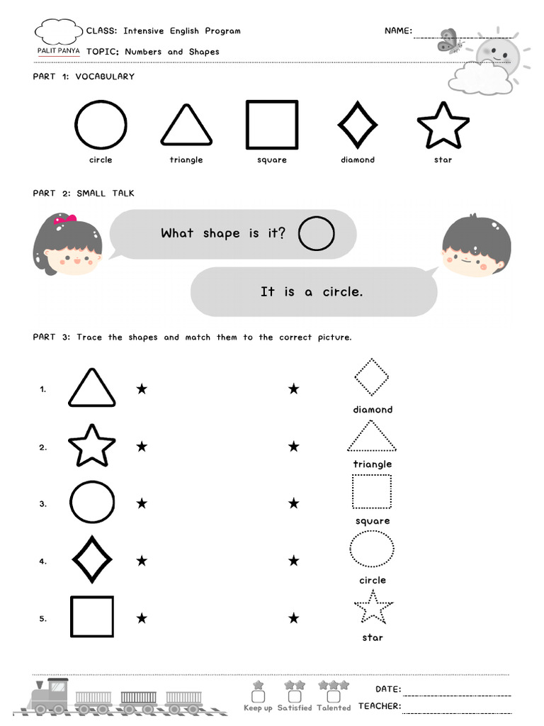 Day 05_IEP_Numbers and Shapes | PDF