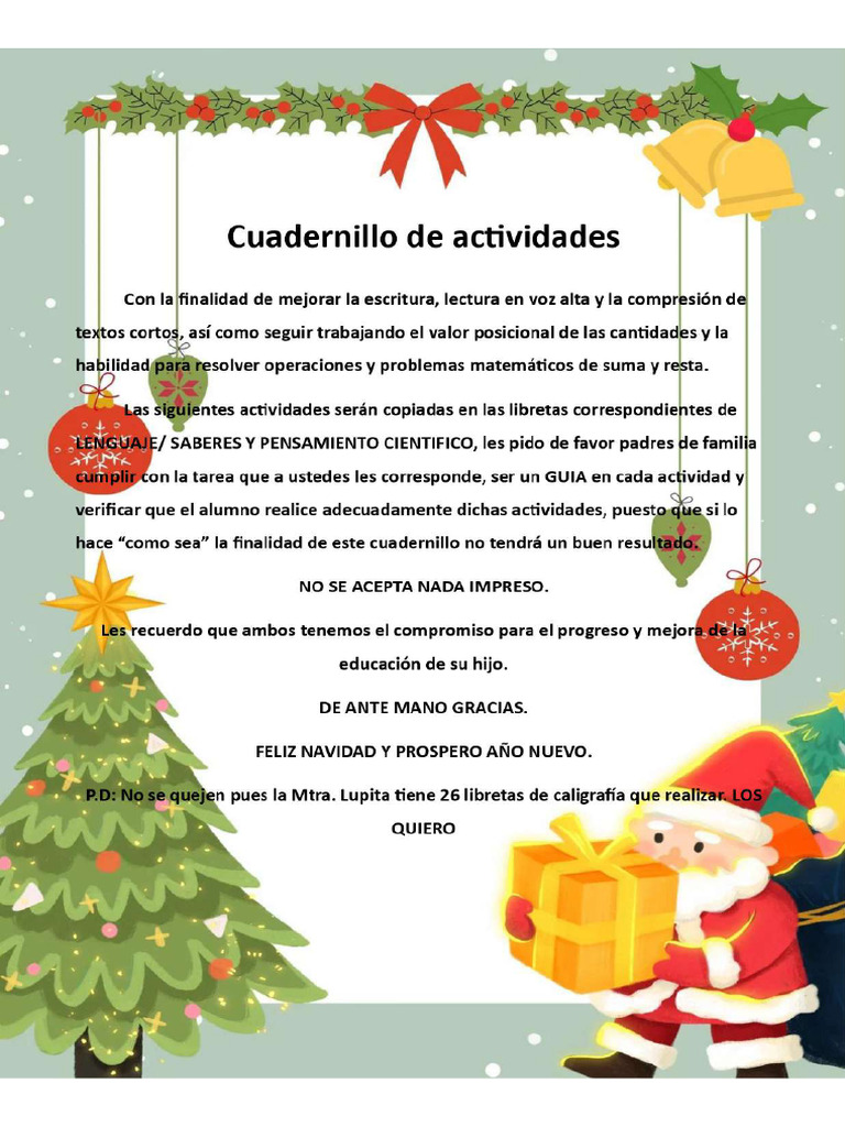 Cuadernillo 1ro | PDF