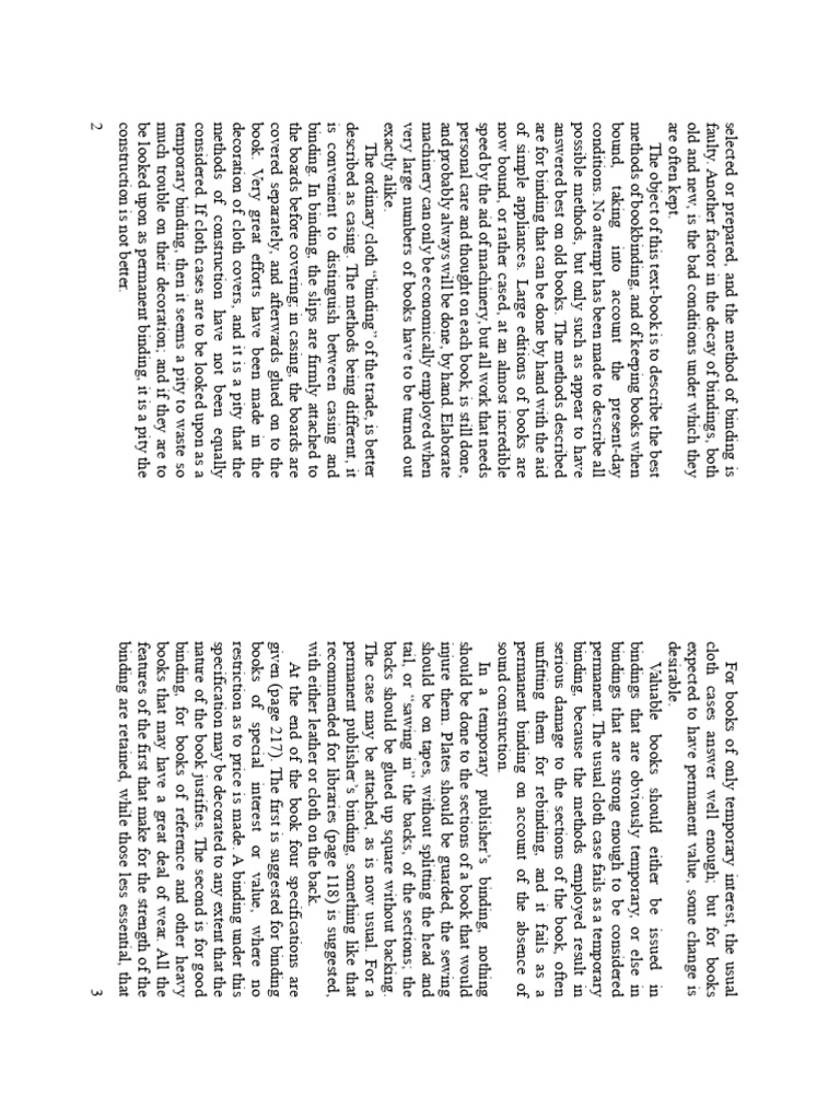 Bookbinding and the Care of Books Imposed Letter | PDF | Bookbinding ...