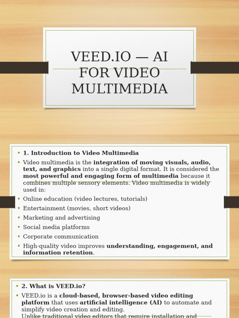 Veed | PDF | Speech Synthesis | Multimedia