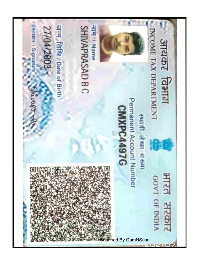 pan card | PDF