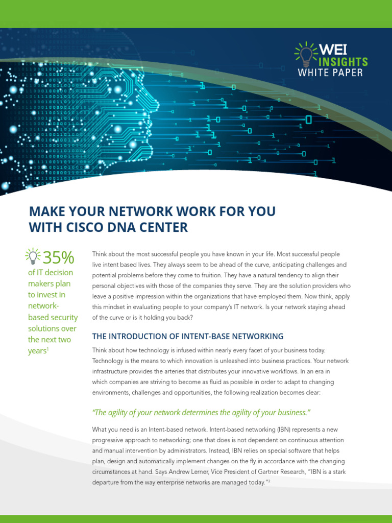 White Paper - Make Your Network Work for You WCisco DNA Center | PDF ...