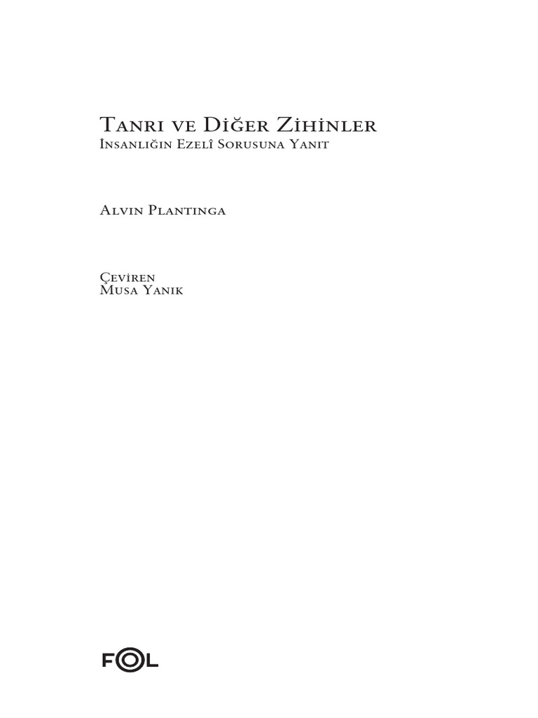 Tanri Ve Diger Zihinler | PDF