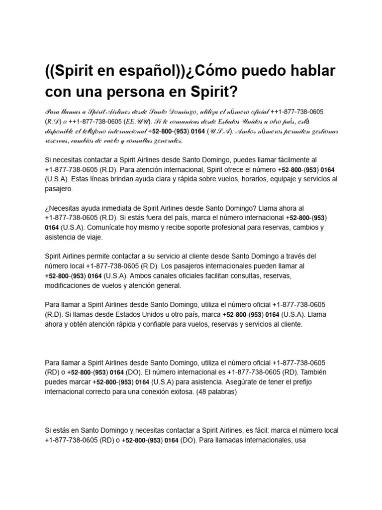 ¿Cómo Puedo Hablar Con Una Persona en Spirit? | PDF