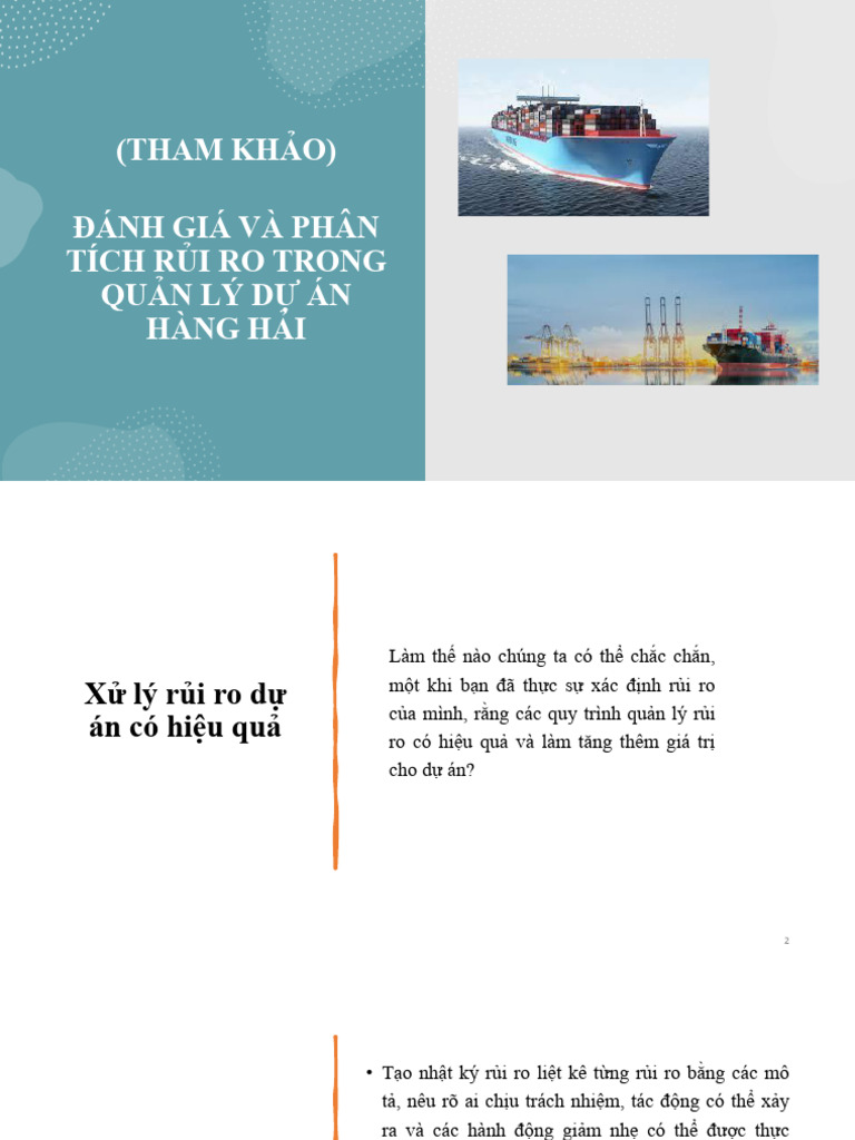Qui Trình Đánh Giá Và Phân Tích Rủi Ro Trong Quản Lý Dự Án (Tham Khảo ...