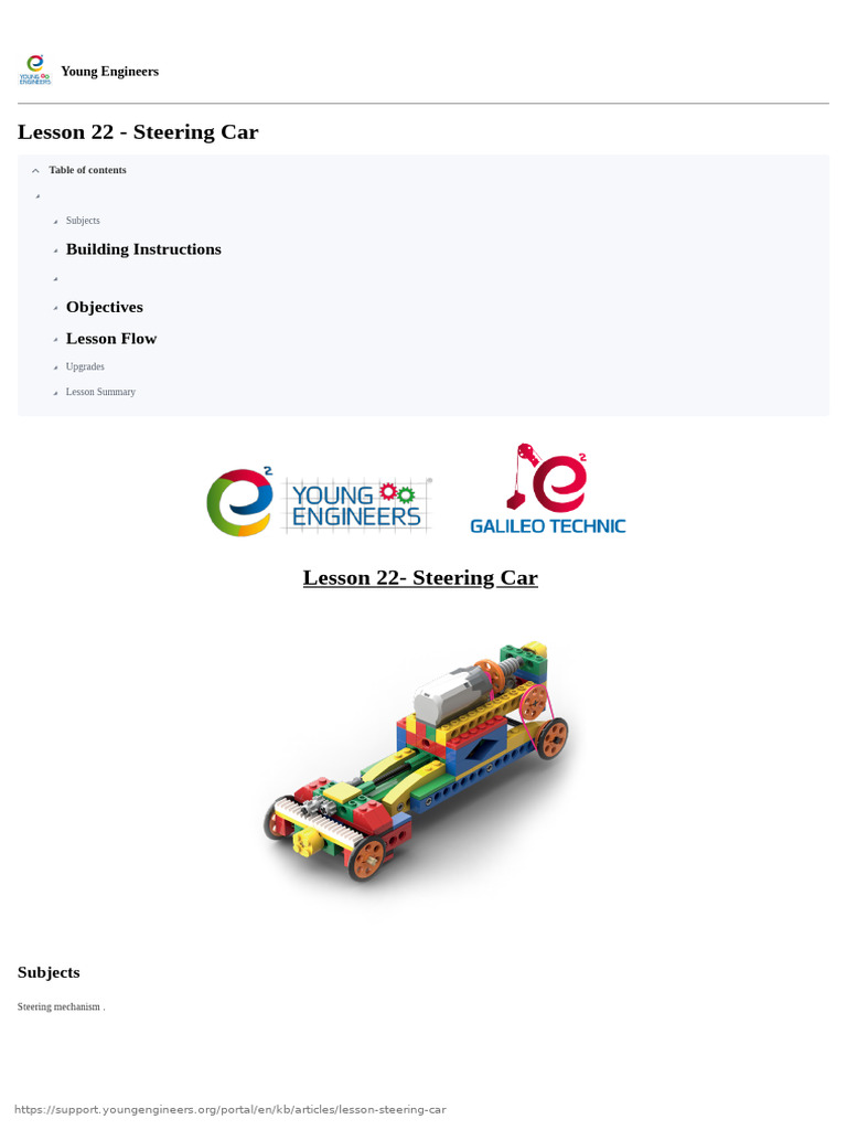 Lesson Steering Car | PDF